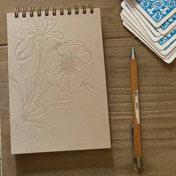 Letterpress Notebook Handmade Luxury Notepad Stationery Lovers Gift ...