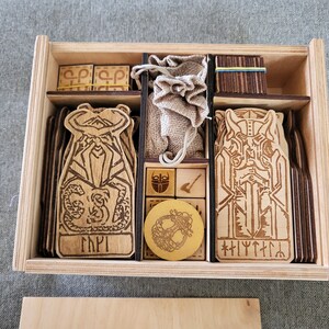 Orlog Game Set 20 Gods 12 Dice 30 Tokens 30 Stones 1 - Etsy