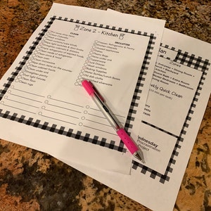 Kids Zone Cleaning Chore Chart, Flylady Kids Printables, Visual Chore ...