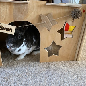Bunny Hideaway Castle and Fort for Rabbits Guinea Pigs and | Etsy UK