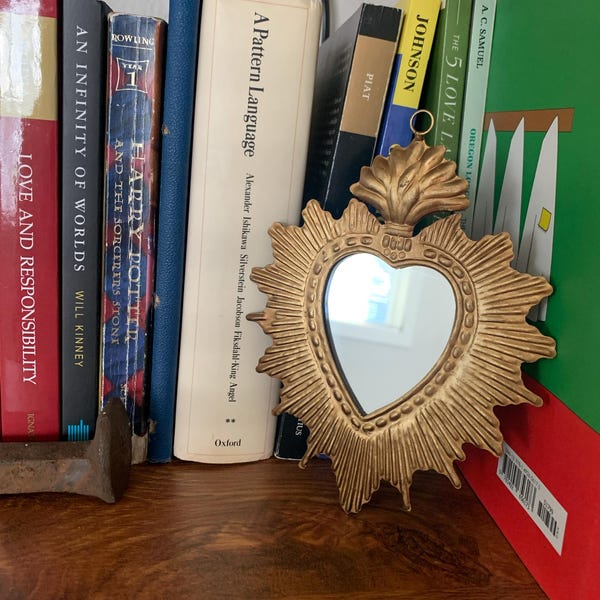 Tin Immaculate Heart of Mary Mirror - Etsy