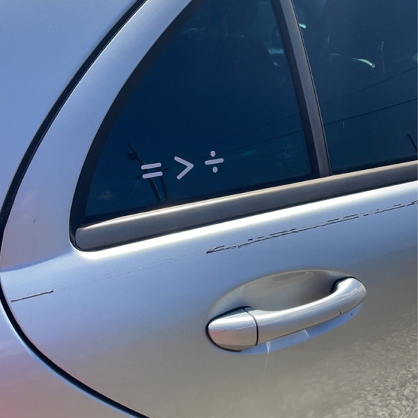 Equality Car Decal Sticker Equality is Greater Than Division LGBTQ ...