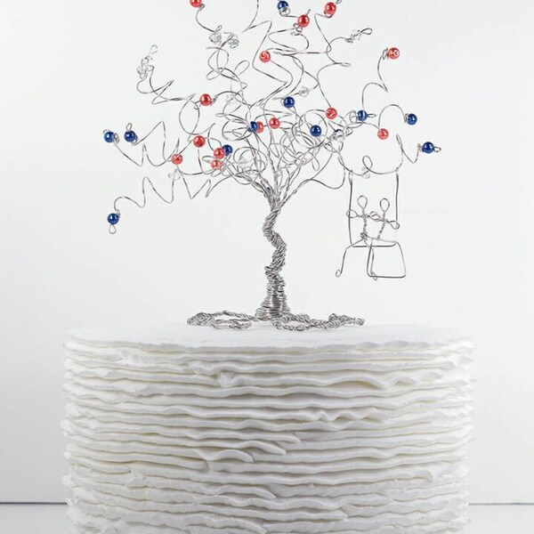 Swing Set Wedding Cake Topper Custom Tree Sculpture - Etsy