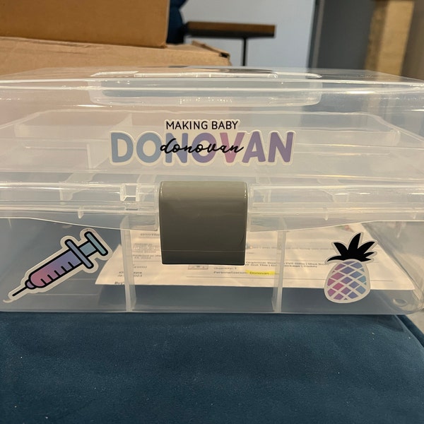 IVF Medication Organizer Storage | IVF Gifts | Med Box | Infertility ...