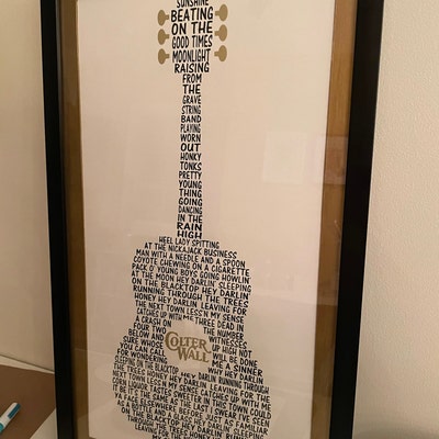 Song Lyric Guitar SVG for Cricut and Silhouette - Etsy