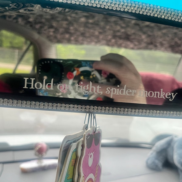 Hold on Tight, Spider Monkey Twilight Visor Mirror Vinyl Decal - Etsy