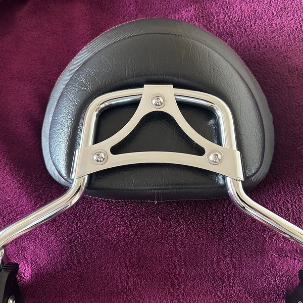 Black Mounting Triangle Bracket for Harley Davidson Passenger Backrest ...