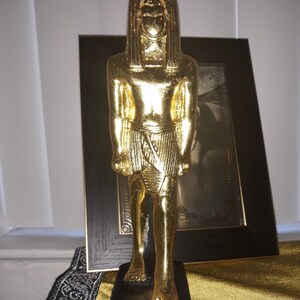 Unique Large Egyptian God Min Statue 9'' H Made in - Etsy