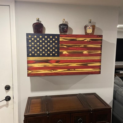 Wood American Flag Murphy Bar, Concealment American Flag, Wood American ...
