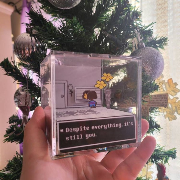 Doki Doki Literature Club Mini 3D Diorama Cube (ddlc/sayori/bedroom) - Etsy