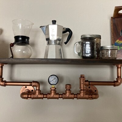 Industrial Pipe Shelf Steampunk Shelf Plumbing Shelf NO WOOD INCLUDED ...