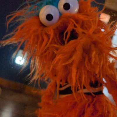 Orange Shaggy Chin Pro Monster Hand Puppet - Etsy