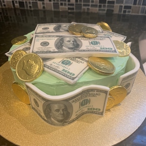 Edible Money 100 Dollar Bills 3/4 Size Printed on Edible Wafer Paper ...