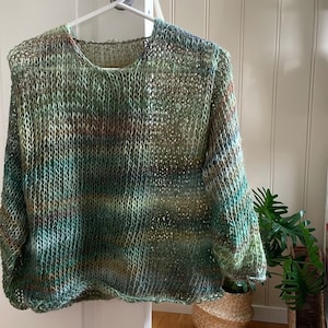 KNITTING PATTERN: BASIC Open Knit Sweater - Etsy