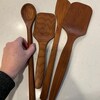 Wooden Kitchen Utensils Set - Large Flipper, Small Flipper, Cooking ...