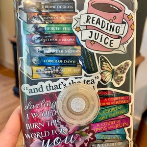 Happy Place Book Stack Sticker - Etsy