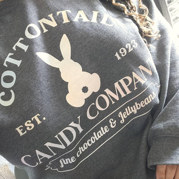 Bunny Sweatshirt Easter, Spring Sweatshirts, Pastel Easter Crewneck ...