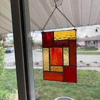 Vintage Ruby Red Cristal D'arques Durand Plate Window Hanging, Upcycled ...