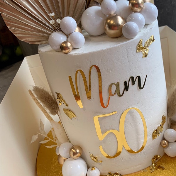 Cake Name Charm, Cake Charm Name, Custom Cake Charm. Personalised Cake ...