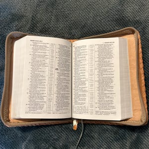 Leather Folder WEAVE BASKET Embossed Design. Preaching Organizer ...