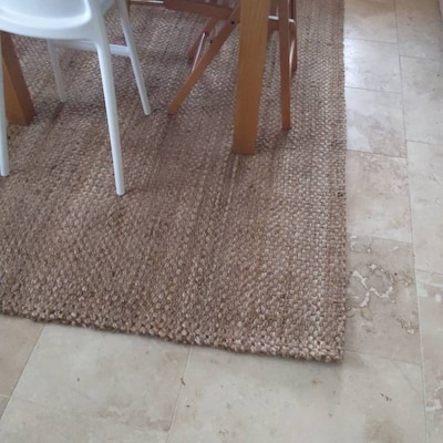 Natural Rustic Handwoven Jute Rug Large Sisal Seagrass Area Rugs Scandi ...