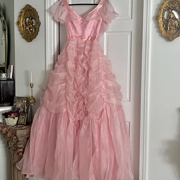 Vintage 1960s Mod Lorrie Deb Prom Party Wedding Dress, Bridgerton Style ...