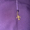 Airplane Zipper Pull (flight Attendant Jewelry, Blue Zipper Pull ...
