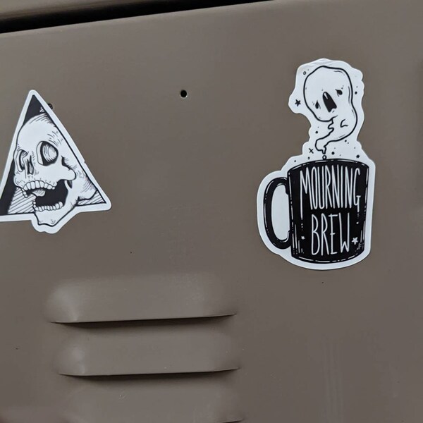 Spooky Brew Coffee Ghost Gothic STICKER Pack - Etsy