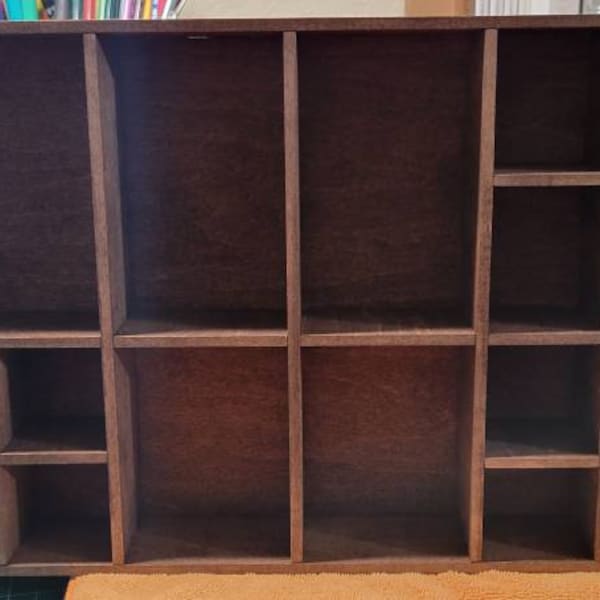 Multi Compartment Wooden Display Shelf-crystal Display Shelf- Curio ...