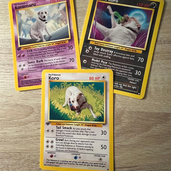 Custom Pokémon Card From PHOTO - Etsy