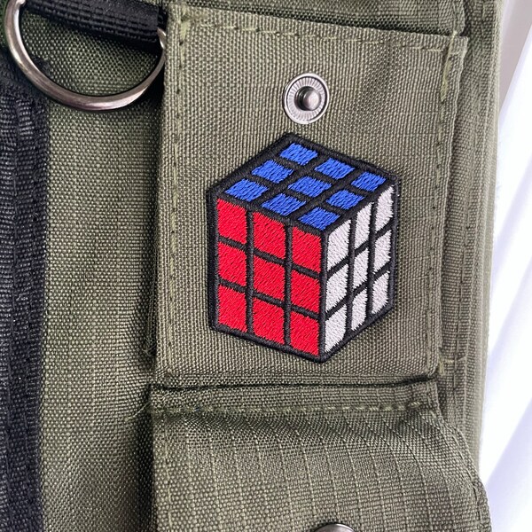Rubix Cube Embroidered Patch, Iron on Rubix Cube Patch - Etsy