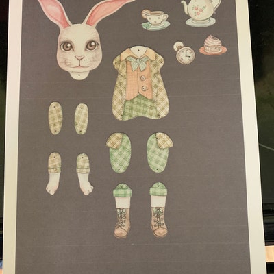 Teddy Bunny Rabbit, Paper Doll, Paper Toys, Paper Crafts, Paper Dolls ...