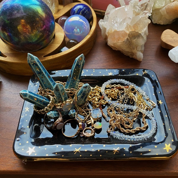 Galaxy Crystal Mug With 22k Gold - Heaven and Earth - Geode Mug, Galaxy ...