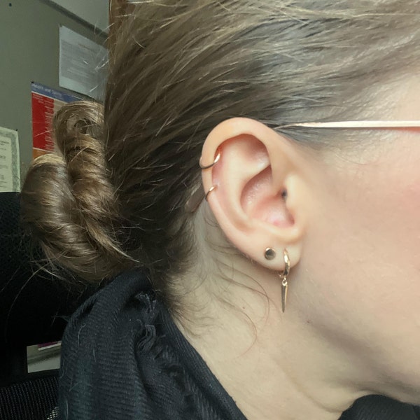 14k Solid Gold Belly Button Ring | Navel Piercing | Body Piercing ...