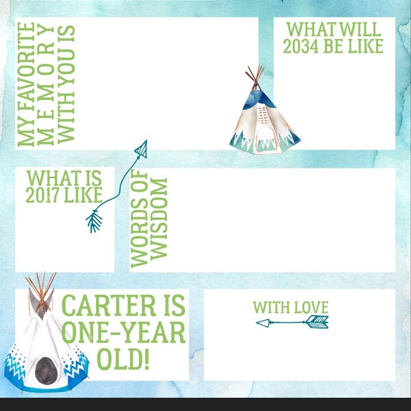 Time Capsule Printable - Superhero Party - First Birthday Time Capsule ...