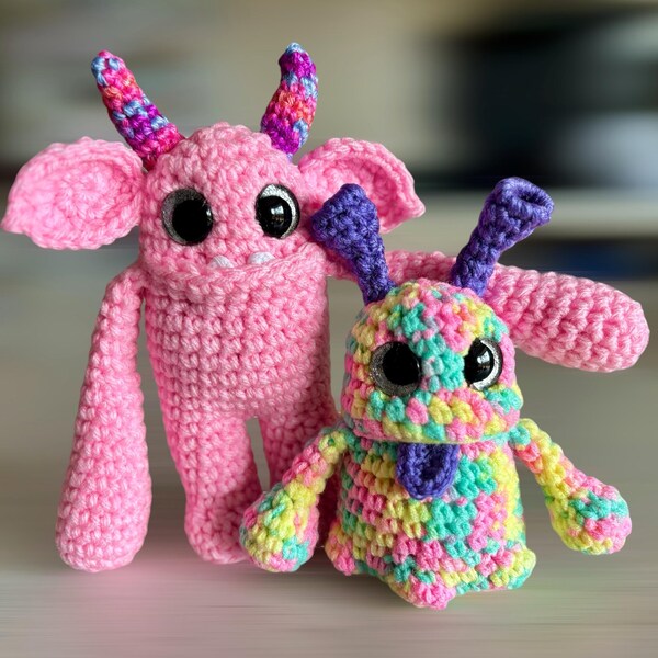 Small Blob Monsters Crochet Pattern by Crafty Intentions Downloadable ...