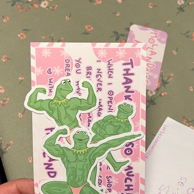 Buff Kermit the Frog Stickers Original Vinyl Sticker Water Bottle ...