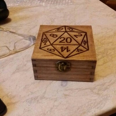 Small Dice Box, Game Dice Box, RPG Dice Box, Vampire Masquarade, Call ...