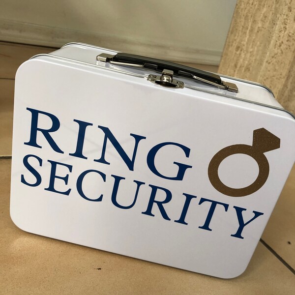 White Ring Security Box - Complete With Coloring Book With Crayons ...