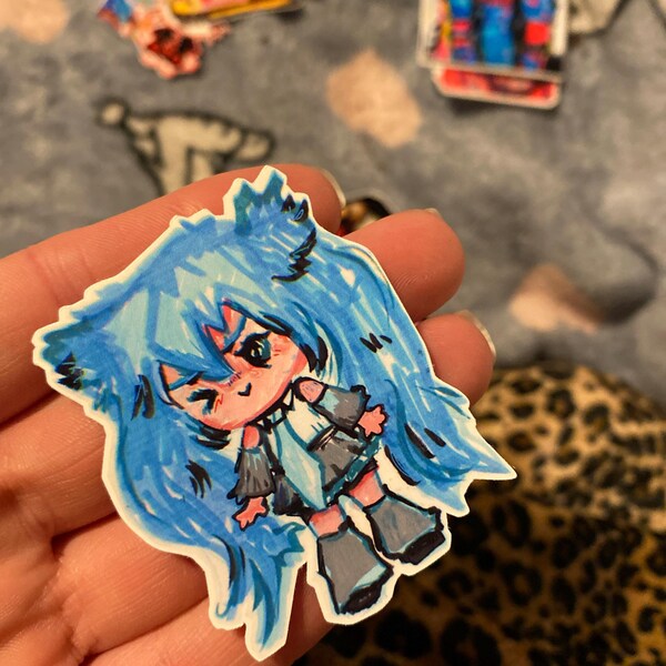 HATSUNE MIKU X Vocaloid Merch Silly Colorfull Sketchy Sticker From ...