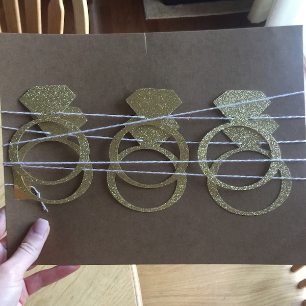 Rings Banner, Rings Bachelorette Banners, Rings Bridal Shower Banner ...