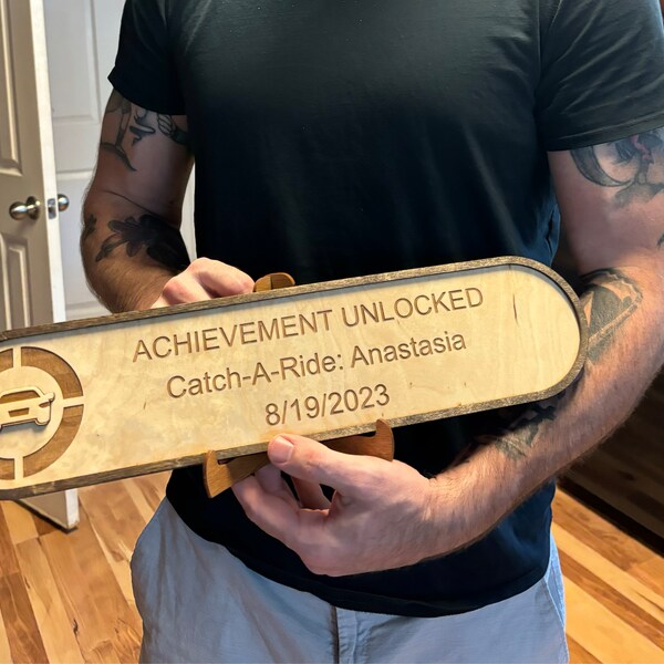 Achievement Unlocked Custom Achievement Sign Nerdy Gift for Him Gamer ...