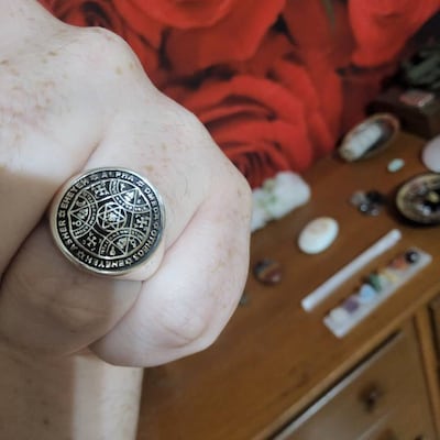 Enochian Sigil of Protection Solomon Kabbalah Amulet Talisman Handmade ...