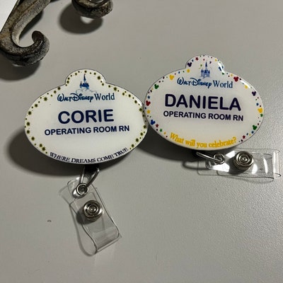 Disney World Name Tag Magic Band Charm, Cast Member Name Tag Charm - Etsy