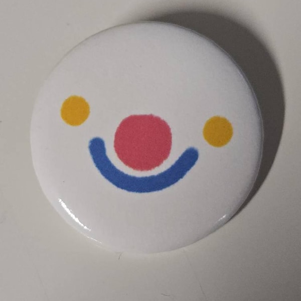 Silly Clown Face Button - Etsy
