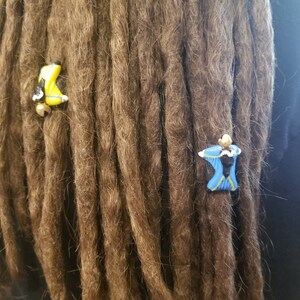 Purple Mushrooms Dreadlock Beads Set Set of 2 Poisonous | Etsy