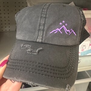 Paw Print Hat Distressed Baseball Cap OR Ponytail Hat Dog Mama Dog Mom ...