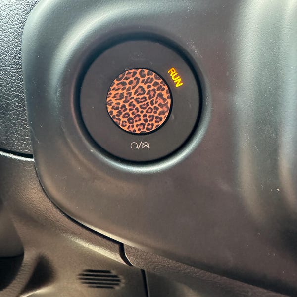 Leopard Print Push to Start Button Decals PLEASE READ DESCRIPTION - Etsy
