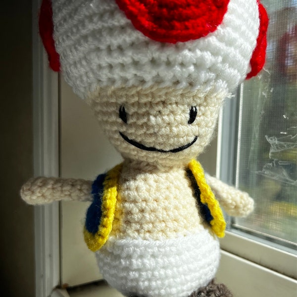 CROCHET PATTERN - Toad Super Mario Bros - PDF File- English, French - Etsy