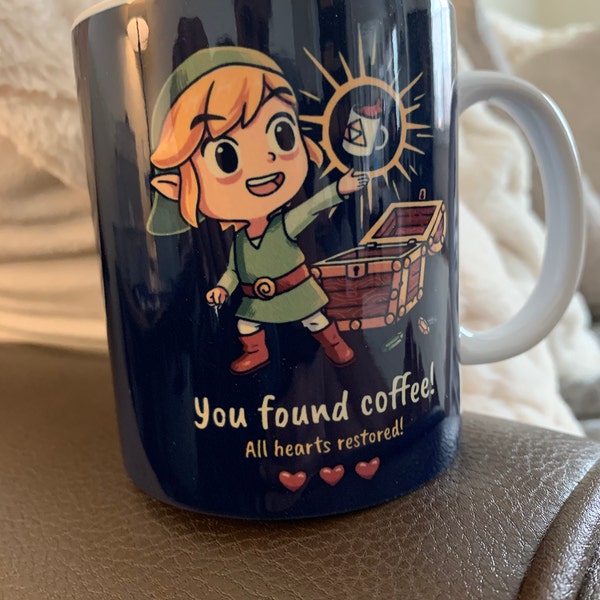 You Found Coffee All Hearts Restored Coffee Mug // Cute & Funny Gaming ...